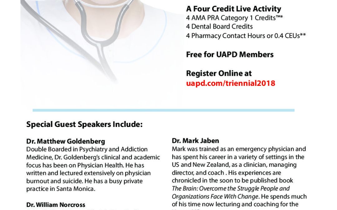 CME Triennial Flyer 2018 FINAL - Union of American Physicians and Dentists